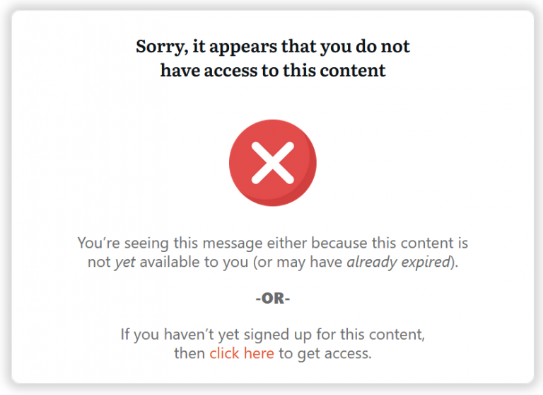 How to Create a Custom Restriction Message for your premium content! - The DAP Blog