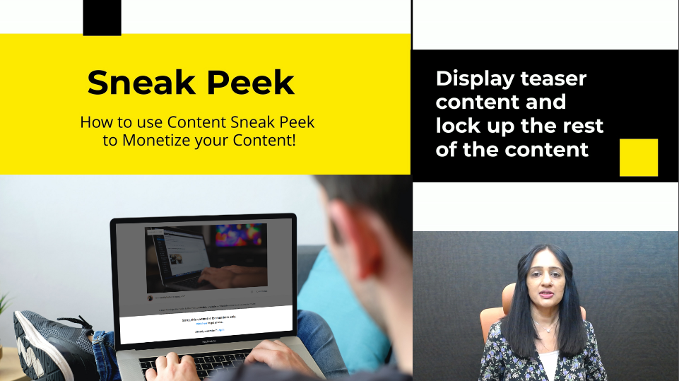 How to Monetize and Promote your content – using Sneak Peek! - The DAP Blog